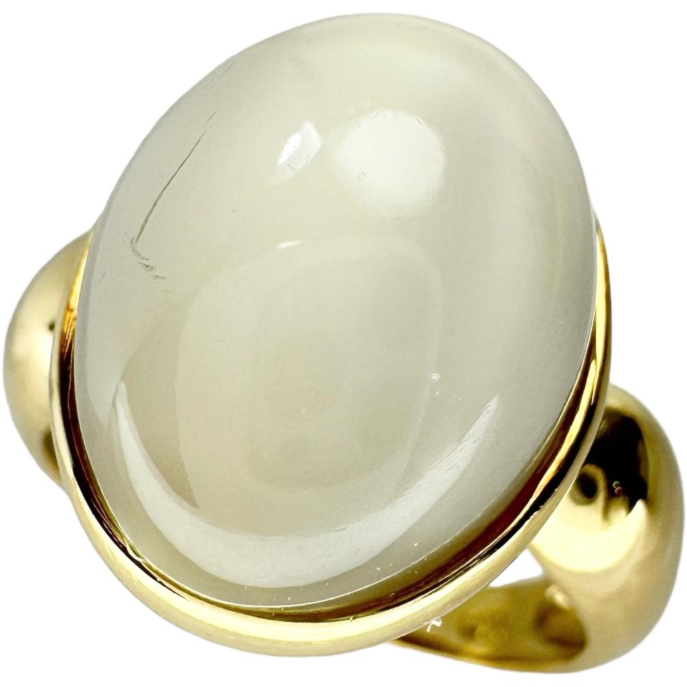 14号 ムーンストーン リング・指輪 K18ゴールド 18金 7.6g レディース 【中古】【真子質店】【NN】 【MaTx】 – 真子質店 PawnShopMAKO