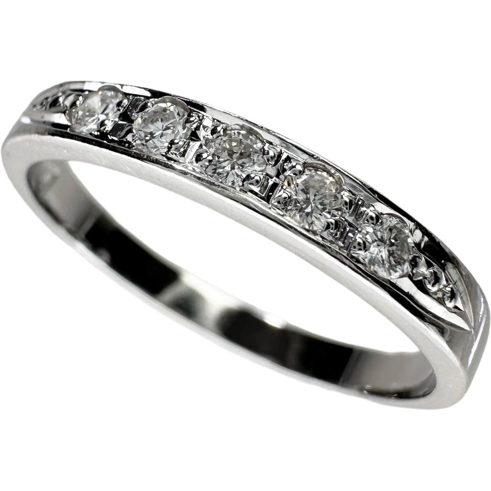 17号 ダイヤモンド 計0.15ct リング・指輪 Pt900プラチナ 3.3g レディース 【中古】【真子質店】【NN】 【IDx】 – 真子質店 PawnShopMAKO