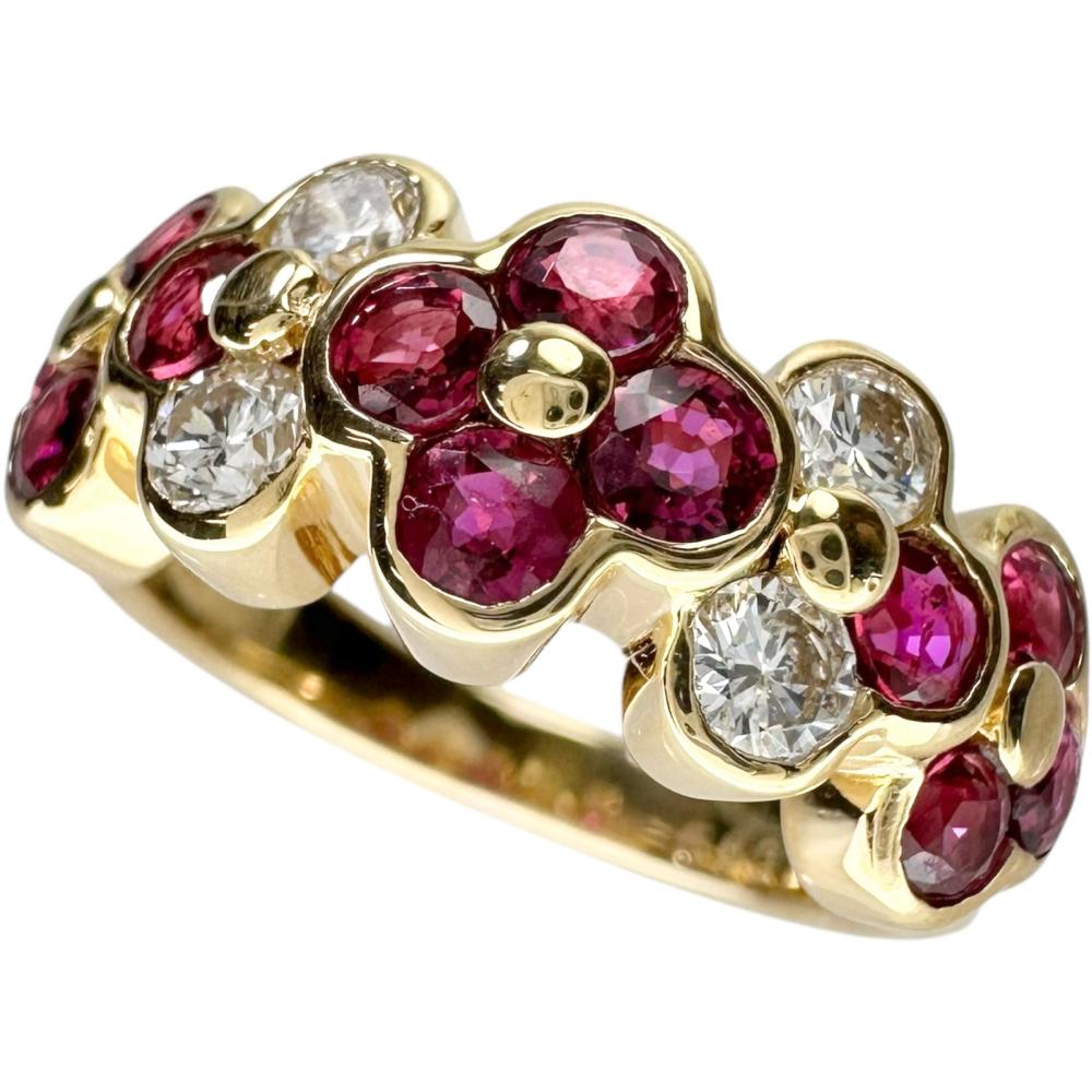 11号 ルビー 1.14ct ダイヤモンド 0.39ct リング・指輪 K18ゴールド 18金 6.9g レディース 【中古】【真子質店】【 – 真子質店 PawnShopMAKO