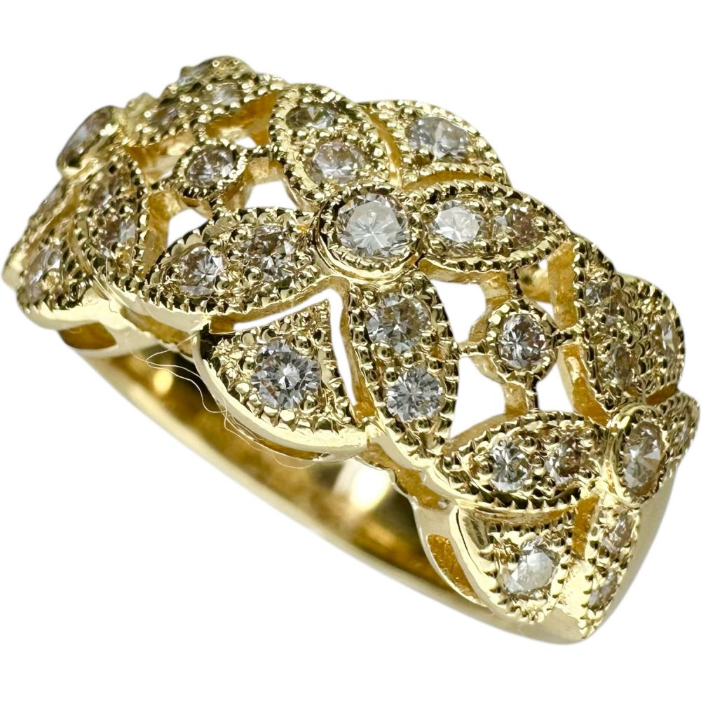 14号 ダイヤモンド 計0.49ct リング・指輪 K18ゴールド 18金 6.4g レディース 【中古】【真子質店】【NN】 【MiDK】 – 真子質店 PawnShopMAKO