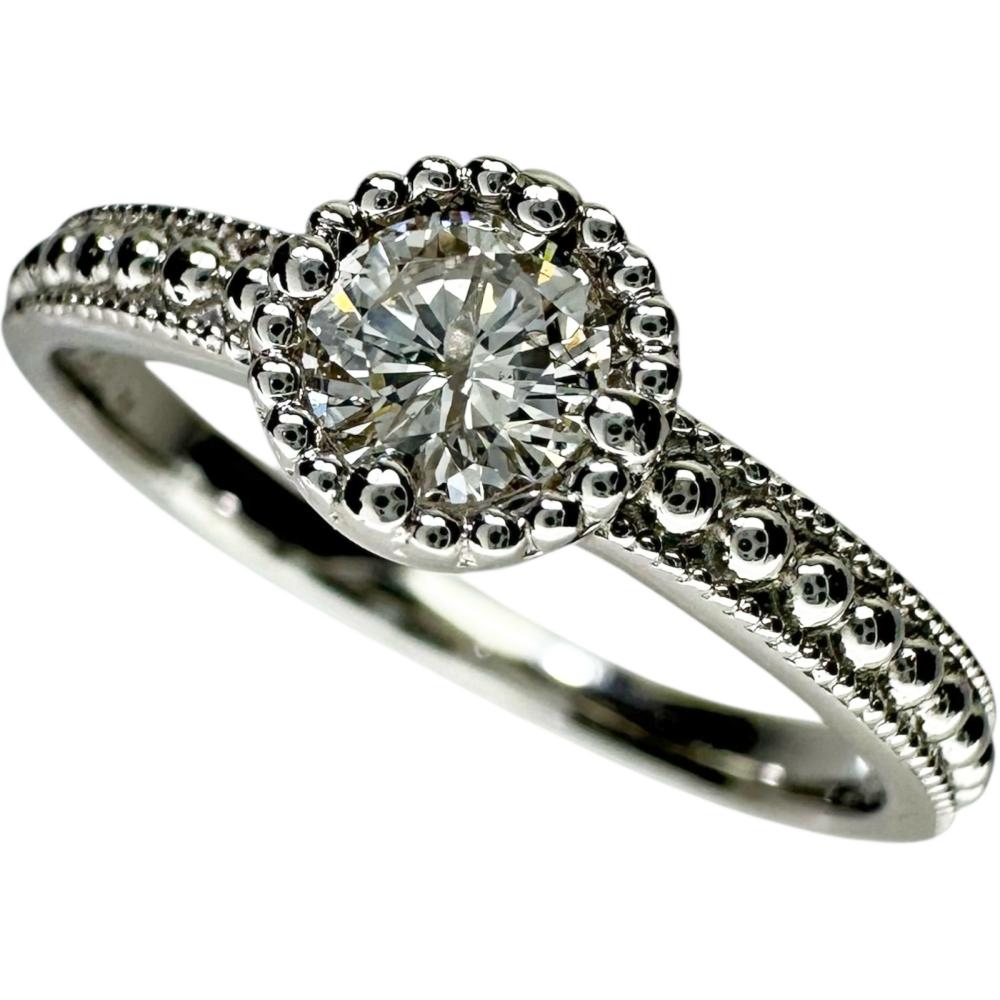 12号 ダイヤモンド (推定I-I1程度) 0.32ct リング・指輪 Pt900プラチナ 3.3g レディース 【中古】【真子質店】【NN – 真子質店 PawnShopMAKO