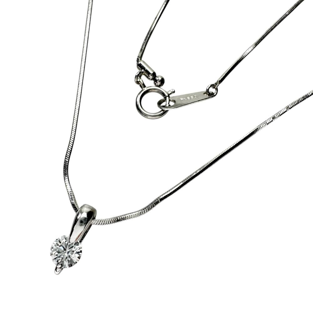 ダイヤモンド(推H-SI1程度) 0.304ct ネックレス Pt850プラチナ/Pt900プラチナ 5.6g 46cm レディース 【中古 – 真子質店 PawnShopMAKO