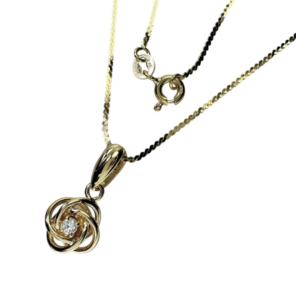 ダイヤモンド 0.15ct ネックレス K18ゴールド 18金 3.3g 38cm レディース 【中古】【真子質店】【NN】 【MaKD】 – 真子質店 PawnShopMAKO