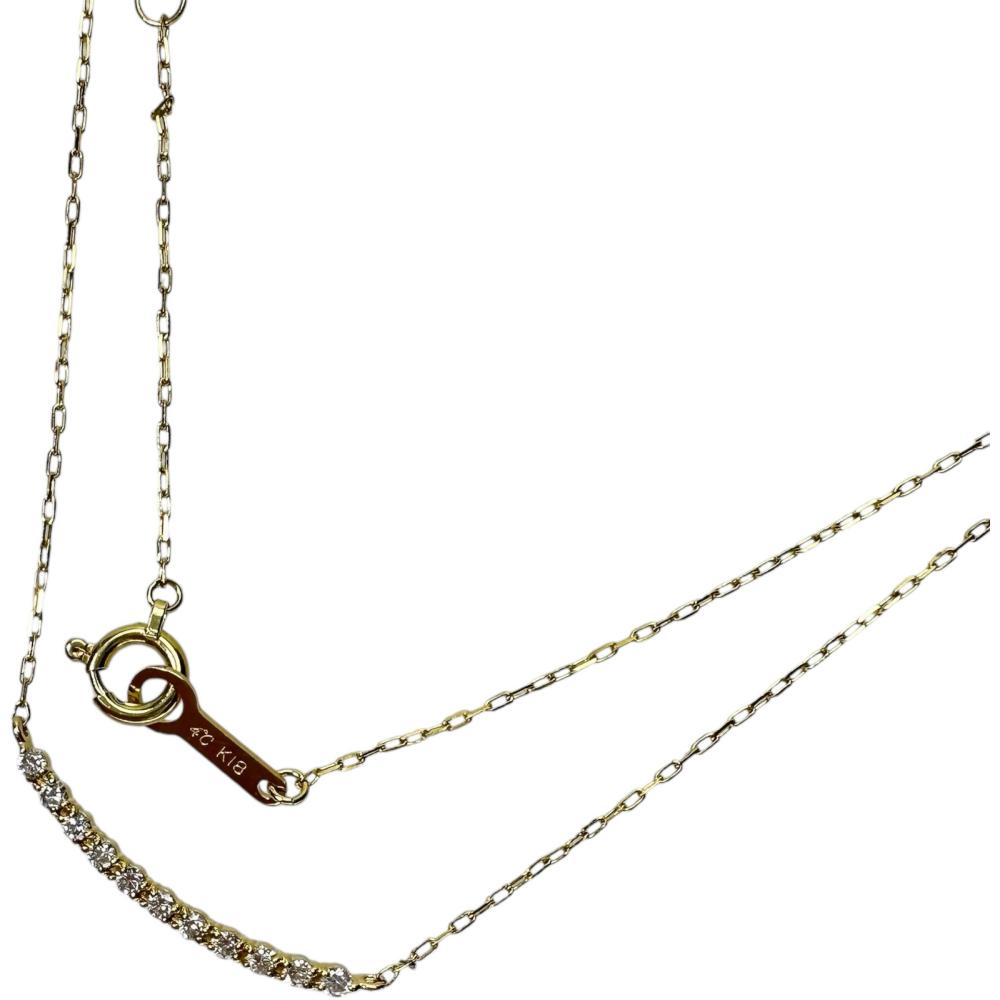 【4℃/ヨンドシー】 ダイヤモンド ネックレス K18ゴールド 18金 1.1g 38cm レディース 【中古】【真子質店】【NN】 【IY – 真子質店 PawnShopMAKO