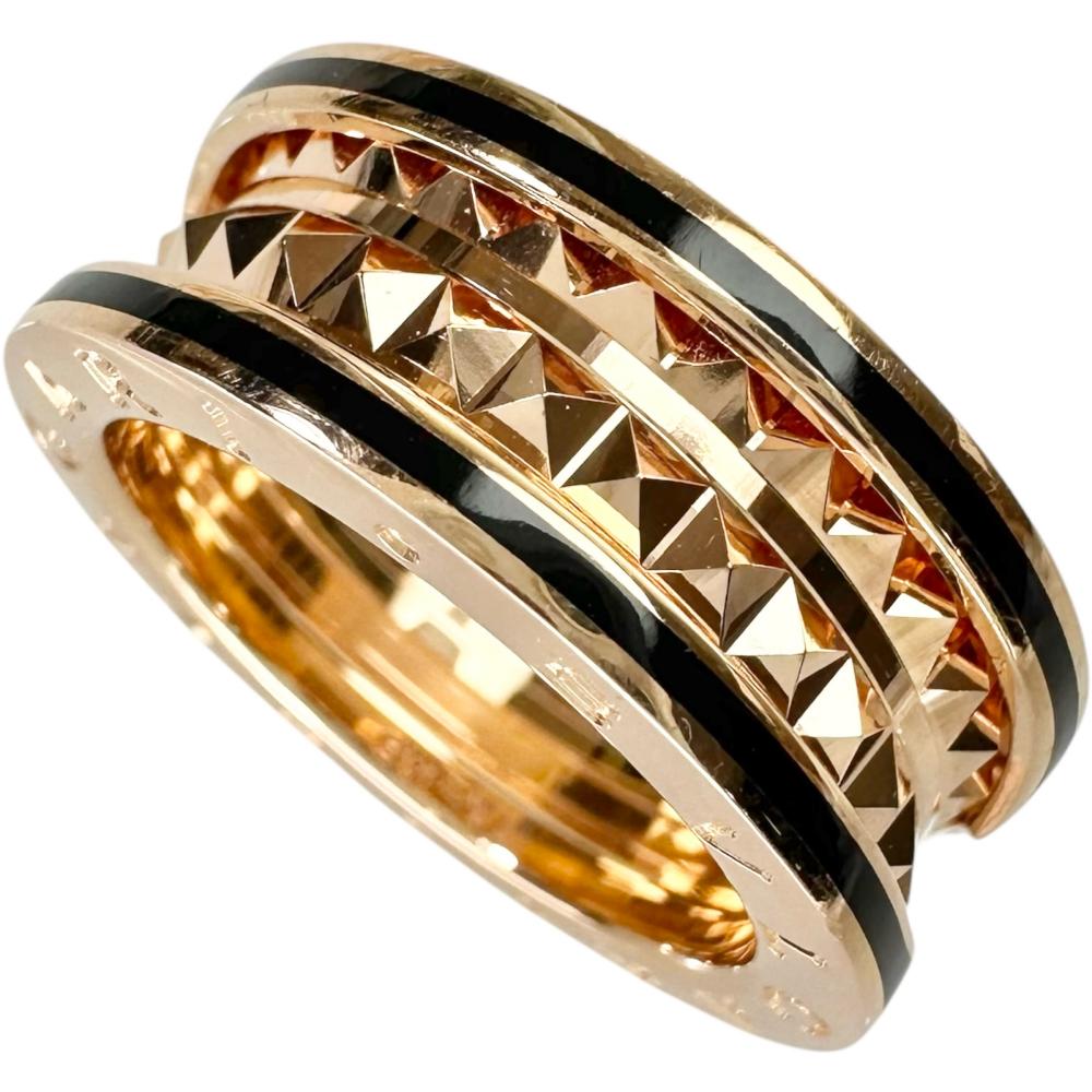 15号【BVLGARI/ブルガリ】 リング・指輪 B-ZERO1 ロック 2バンド K18PGピンクゴールド 18金/セラミック 11.3g – 真子質店 PawnShopMAKO