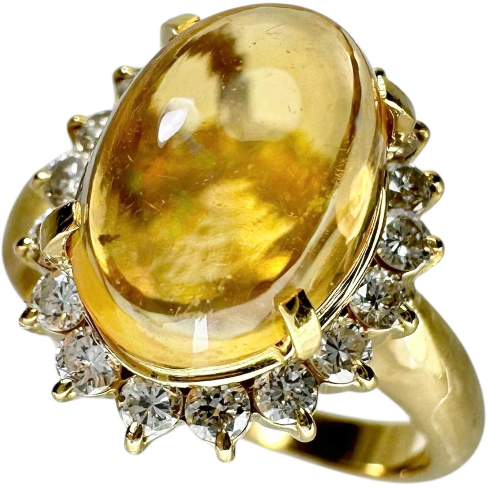 10号 オパール 2.26ct ダイヤモンド 0.39ct リング・指輪 K18ゴールド 18金 4.7g レディース 【中古】【真子質店】 – 真子質店 PawnShopMAKO