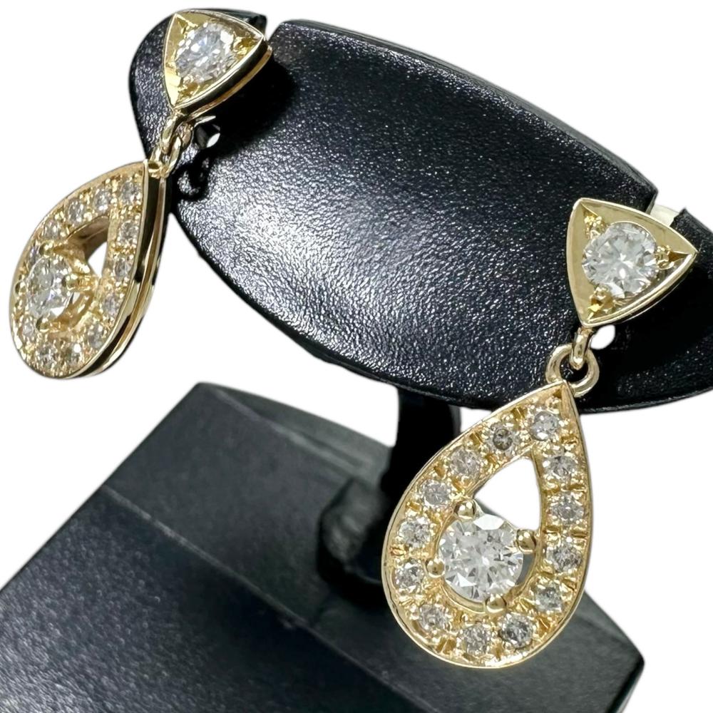 ダイヤモンド 0.29/0.29ct ピアス K18ゴールド 18金 2.8g レディース 【中古】【真子質店】【NN】 【MoYI】 – 真子質店 PawnShopMAKO