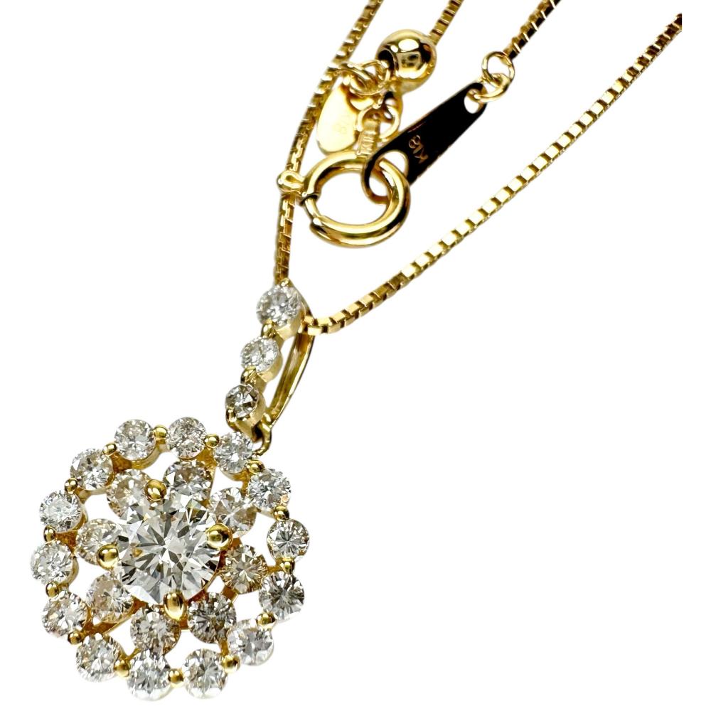 ダイヤモンド 0.76ct ネックレス K18ゴールド 18金 2.9g 45cm レディース 【中古】【真子質店】【NN】 【YxMo】 – 真子質店 PawnShopMAKO