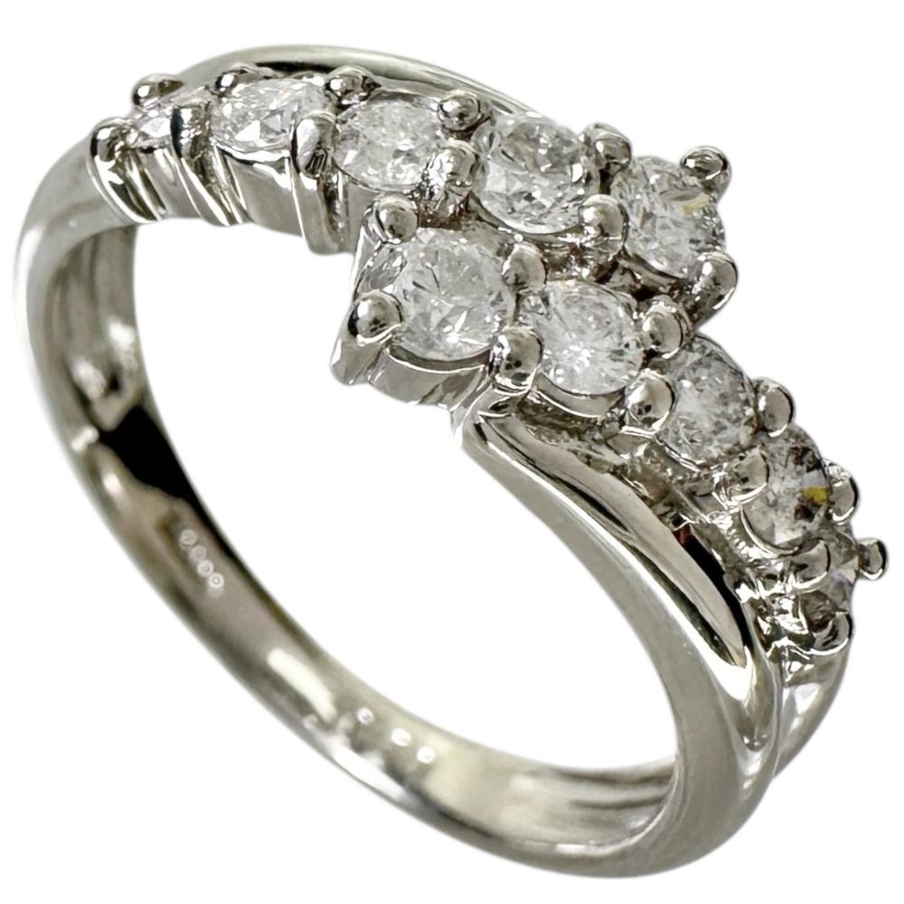 12.5号 ダイヤモンド 0.50ct リング・指輪 Pt900プラチナ 4.8g レディース 【中古】【真子質店】【NN】 【TDx】 – 真子質店 PawnShopMAKO