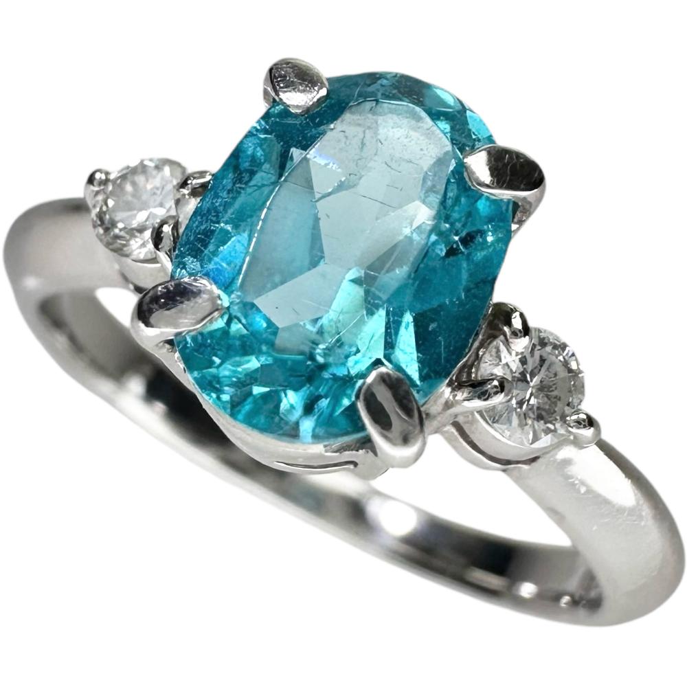 11号 アパタイト 1.20ct ダイヤモンド 計0.12ct リング・指輪 Pt900プラチナ 4.3g レディース 【中古】【真子質店】 – 真子質店 PawnShopMAKO