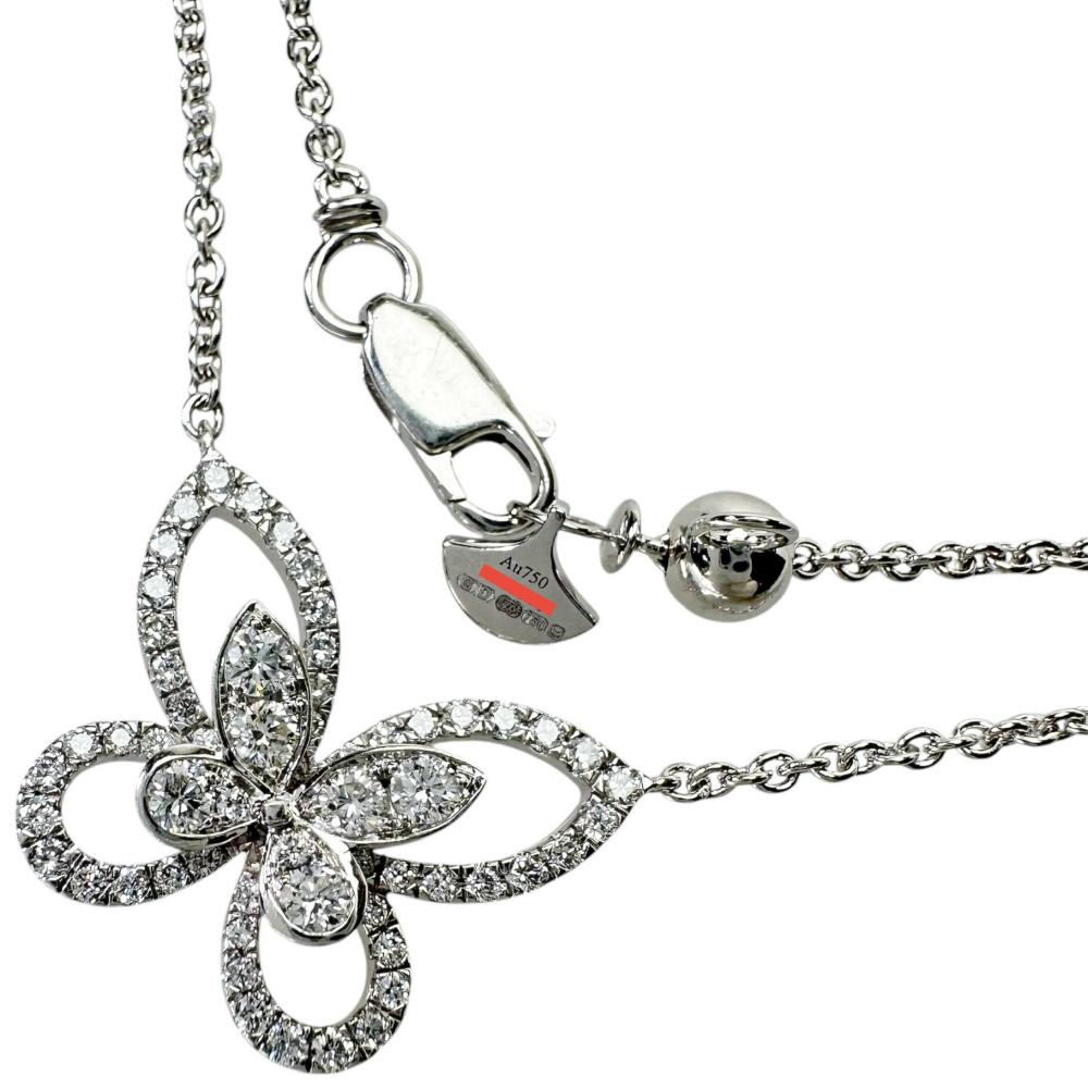 【GRAFF/グラフ】 バタフライ シルエット ダイヤモンド 0.56ct ネックレス K18WGホワイトゴールド 18金 6.4g 44c – 真子質店 PawnShopMAKO