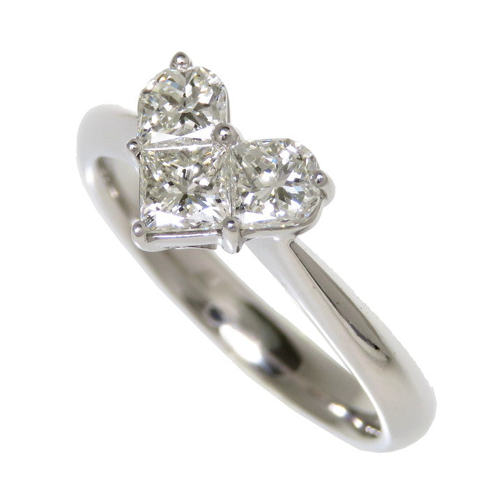 11号 ハートモチーフ ダイヤモンド 計0.78ct リング・指輪 K18WGホワイトゴールド 18金 3.9g レディース 【中古】【真子 – 真子質店 PawnShopMAKO