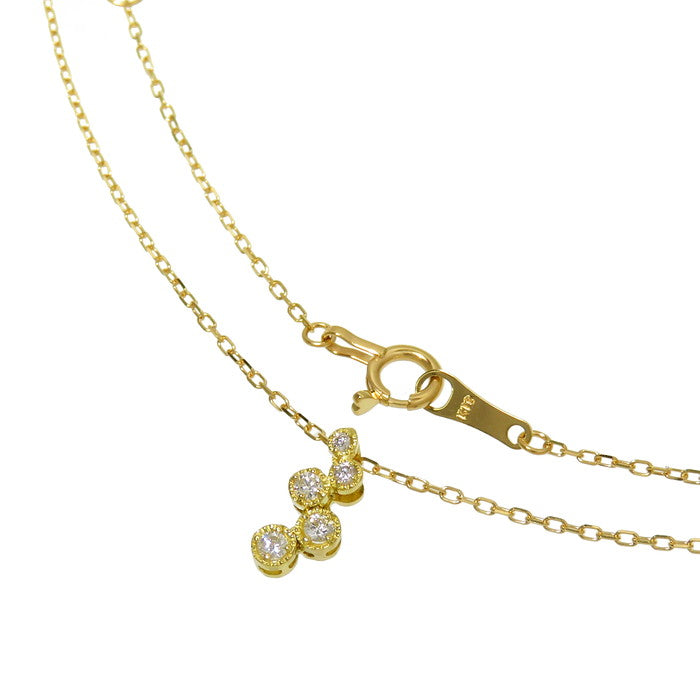 ダイヤモンド 計0.08ct ネックレス K18ゴールド 18金 1.4g 40cm レディース 【中古】【真子質店】【NN】 【Sx】 – 真子質店 PawnShopMAKO