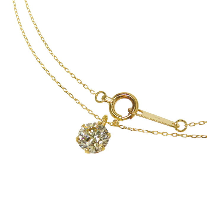 ダイヤモンド(推定LB-I1) 0.50ct ネックレス K18ゴールド 18金 0.9g 40cm レディース 【中古】【真子質店】【NN – 真子質店 PawnShopMAKO