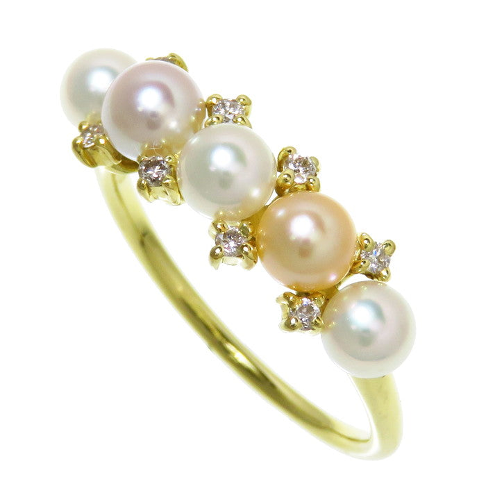 11号 ベビーパール ダイヤモンド 計0.08ct リング・指輪 K18ゴールド 18金 2.6g レディース 【中古】【真子質店】【NN】 – 真子質店 PawnShopMAKO