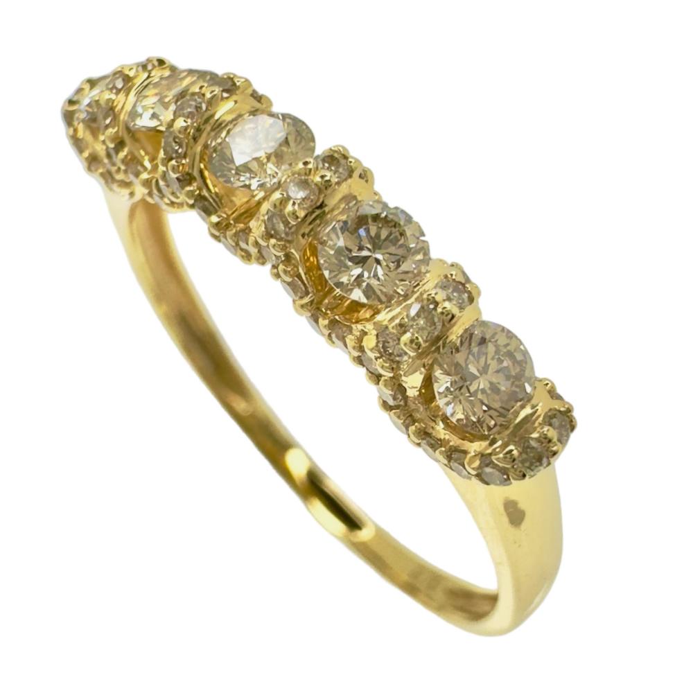 17号 ダイヤモンド 計0.70ct リング・指輪 K18ゴールド 18金 2.9g レディース 【中古】【真子質店】【NN】 【Txx】 – 真子質店 PawnShopMAKO