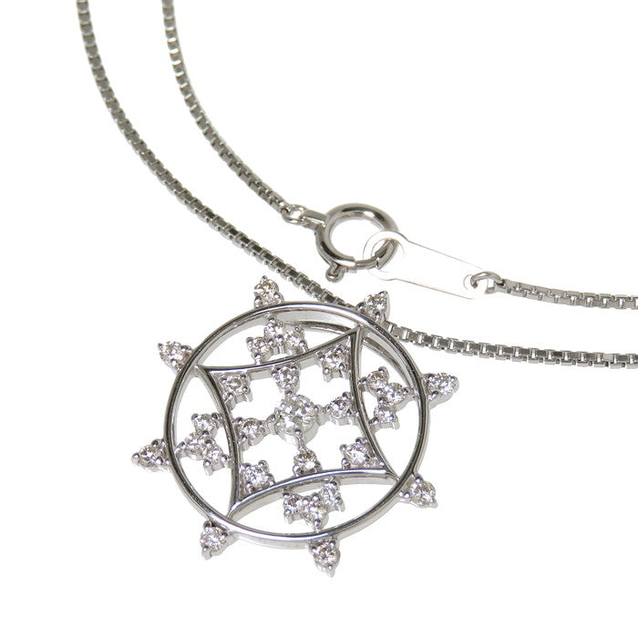 ダイヤモンド 計0.50ct ネックレス K18WGホワイトゴールド 18金 6.1g 40cm レディース 【中古】【真子質店】【NN】 – 真子質店 PawnShopMAKO