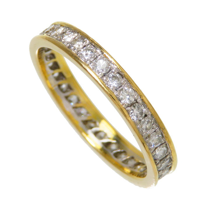 12号 フルエタニティ コンビ ダイヤモンド 計0.62ct リング・指輪 K18ゴールド 18金/Pt900プラチナ 2.8g レディース – 真子質店 PawnShopMAKO