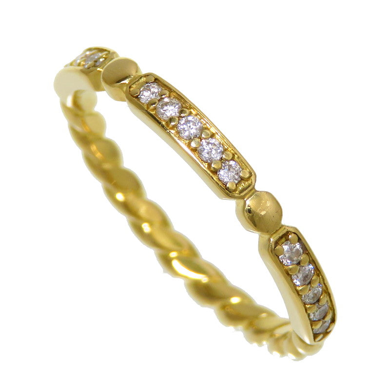 11号 ダイヤモンド 計0.10ct リング・指輪 K18ゴールド 18金 2.2g レディース 【中古】【真子質店】【NN】 【IYMo】 – 真子質店 PawnShopMAKO