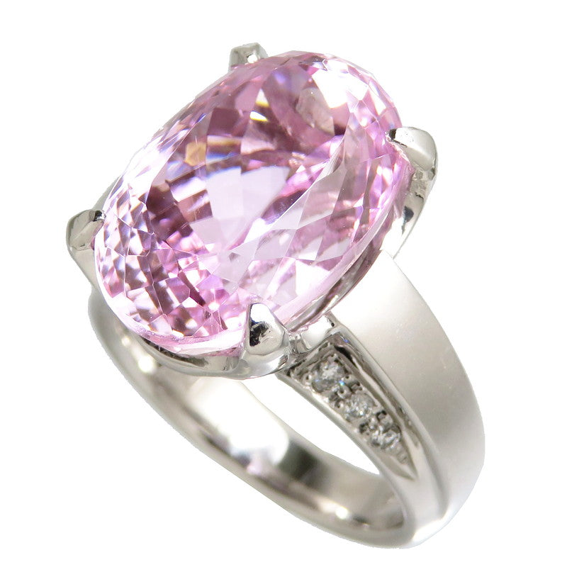 11.5号 クンツァイト 12.952ct ダイヤモンド 計0.15ct リング・指輪 Pt900プラチナ 14.6g レディース 【中古】 – 真子質店 PawnShopMAKO