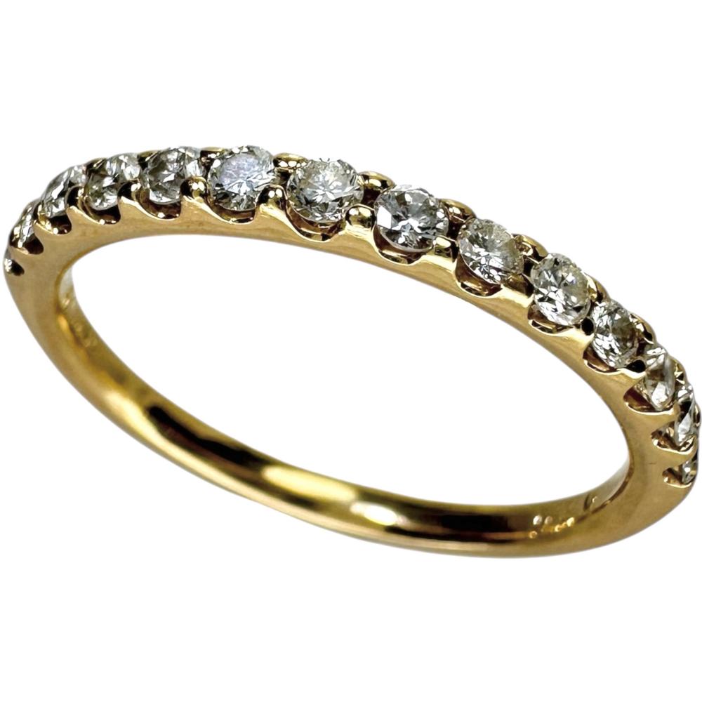 12号 ハーフエタニティ ダイヤモンド 0.30ct リング・指輪 K18ゴールド 18金 1.9g レディース 【中古】【真子質店】【NN – 真子質店 PawnShopMAKO