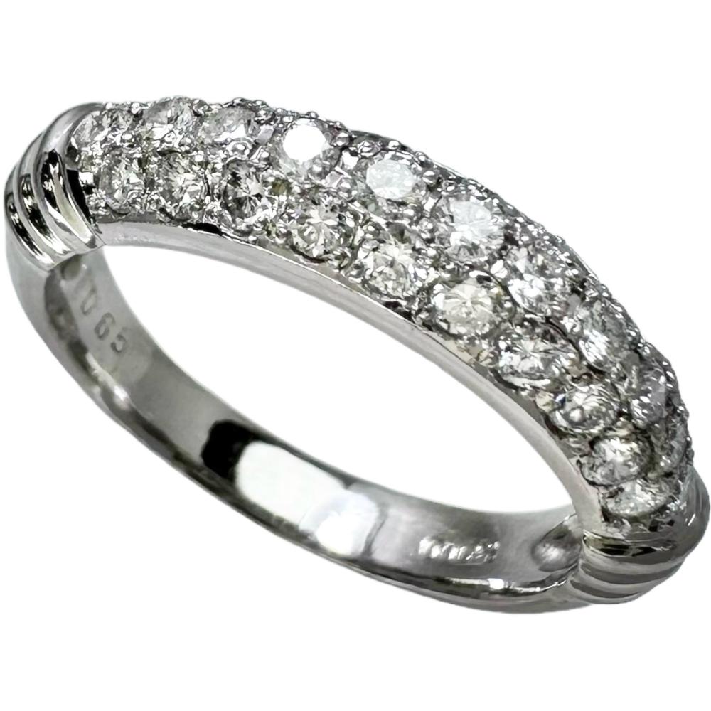 12号 ダイヤモンド 0.65ct リング・指輪 Pt900プラチナ 5.1g レディース 【中古】【真子質店】【NN】 【DMoI】 – 真子質店 PawnShopMAKO