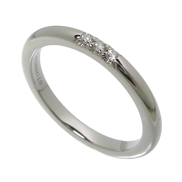 6.5号【TIFFANY&Co./ティファニー】 クラシックバンドリング ダイヤモンド リング・指輪 Pt950プラチナ 3.1g レディー – 真子質店 PawnShopMAKO