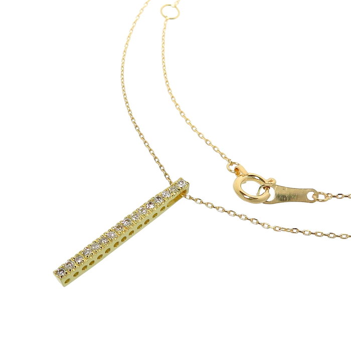 ダイヤモンド 計0.10ct ネックレス K18ゴールド 18金 1.6g 40cm レディース 【中古】【真子質店】【NN】 【IIx】 – 真子質店 PawnShopMAKO