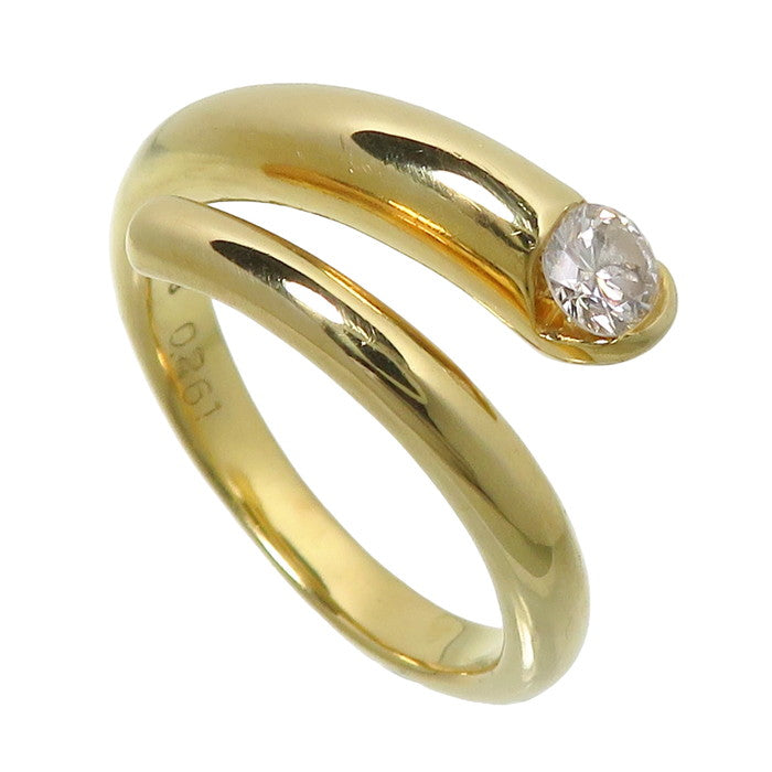 14号 ダイヤモンド 0.261ct リング・指輪 K18ゴールド 18金 6.9g レディース 【中古】【真子質店】【NN】 【MoMox – 真子質店 PawnShopMAKO