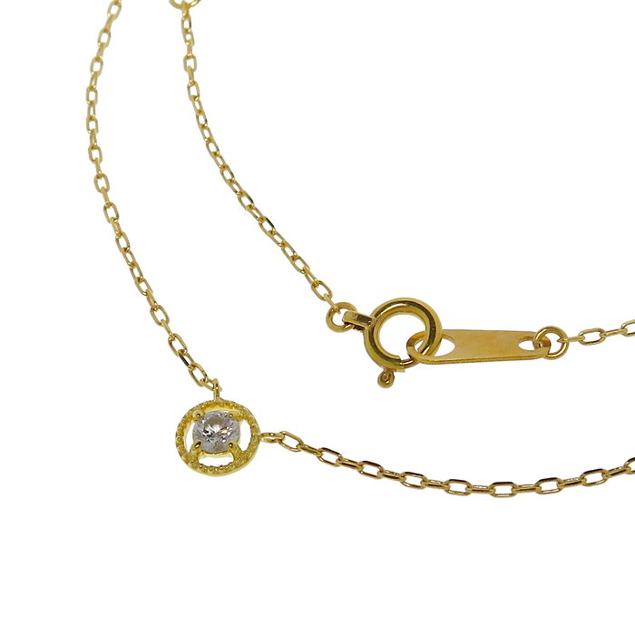 ダイヤモンド 0.1ct ネックレス K18ゴールド 18金 1.5g 40cm レディース 【中古】【真子質店】【NN】 【IDMa】 – 真子質店 PawnShopMAKO